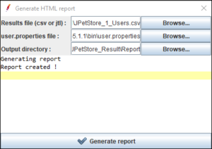 JMeter Dashboard Report - GUI mode