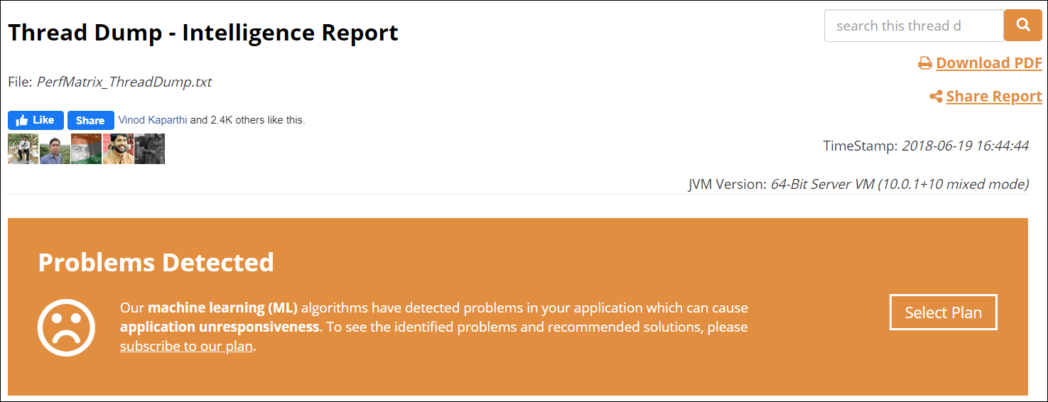 fastThread - Thread Dump Analyzer