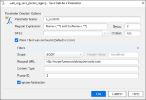 web_reg_save_param_regexp | Regular Expression LoadRunner