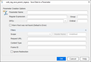 web_reg_save_param_regexp | Regular Expression LoadRunner