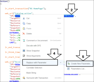 LoadRunner Parameterization | Add and Restore parameter