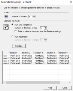LoadRunner Parameter Settings - Combination of Parameter