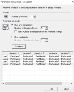 LoadRunner Parameter Settings - Combination of Parameter