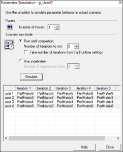 LoadRunner Parameter Settings - Combination of Parameter