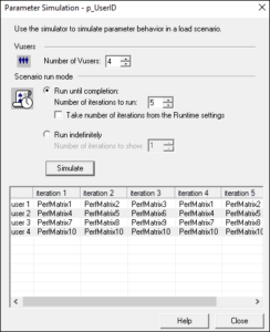LoadRunner Parameter Settings - Combination of Parameter