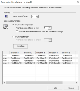 LoadRunner Parameter Settings - Combination of Parameter