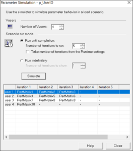 LoadRunner Parameter Settings - Combination of Parameter