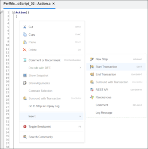 LoadRunner - Transaction Handling - lr_start_transaction