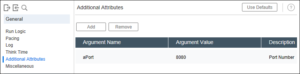 LoadRunner - Runtime Settings - Additional Attributes
