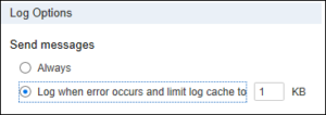LoadRunner - Runtime Settings - Log - Standard Log | Extended Log