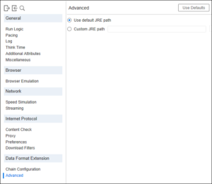 LoadRunner - Runtime Setting - Data Format Extension - Advanced