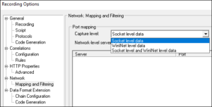 LoadRunner - Runtime Settings - Preferences - Advanced