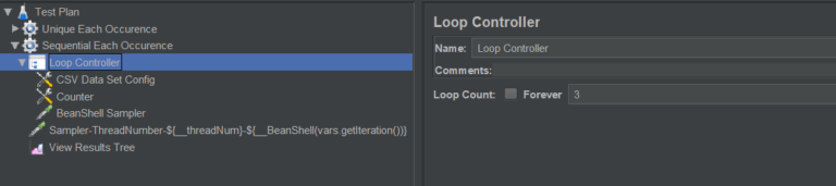 JMeter Parameter Setting - Unique Each Occurrence - PerfMatrix
