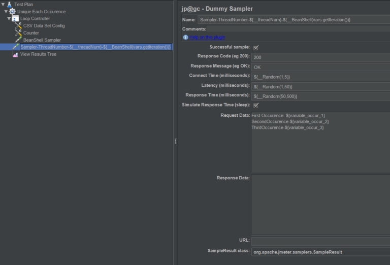 JMeter Parameter Setting - Unique Each Occurrence - PerfMatrix
