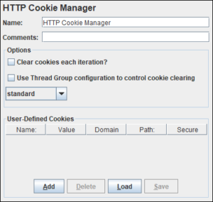 JMeter - HTTP Cookie Manager - How to use
