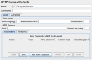 JMeter - HTTP Request Defaults - How to use