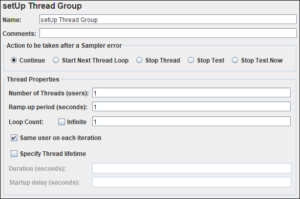 JMeter - setUp Thread Group - Purpose of Set-Up Thread Group