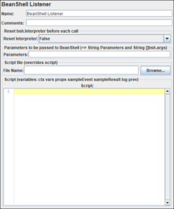 JMeter - BeanShell Listener - How to use BeanShell Listener