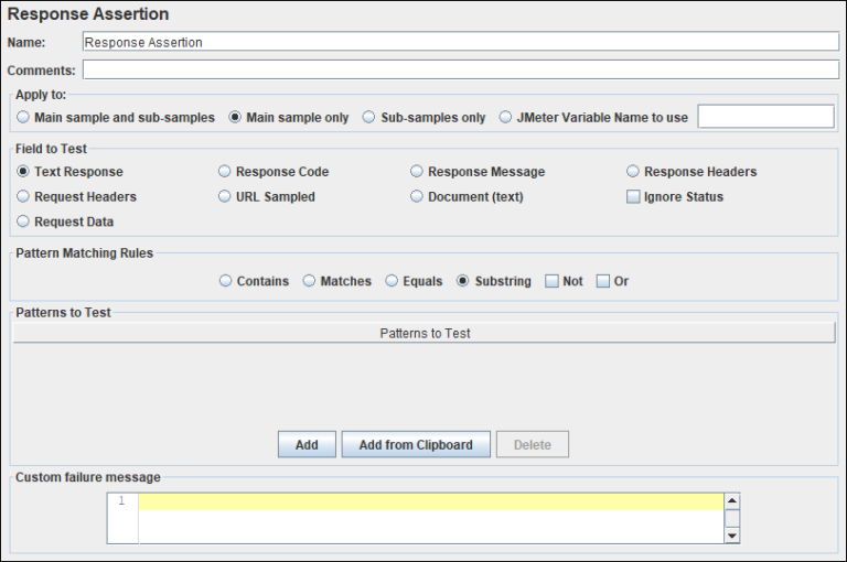 JMeter - Response Assertion - Response Validation in JMeter