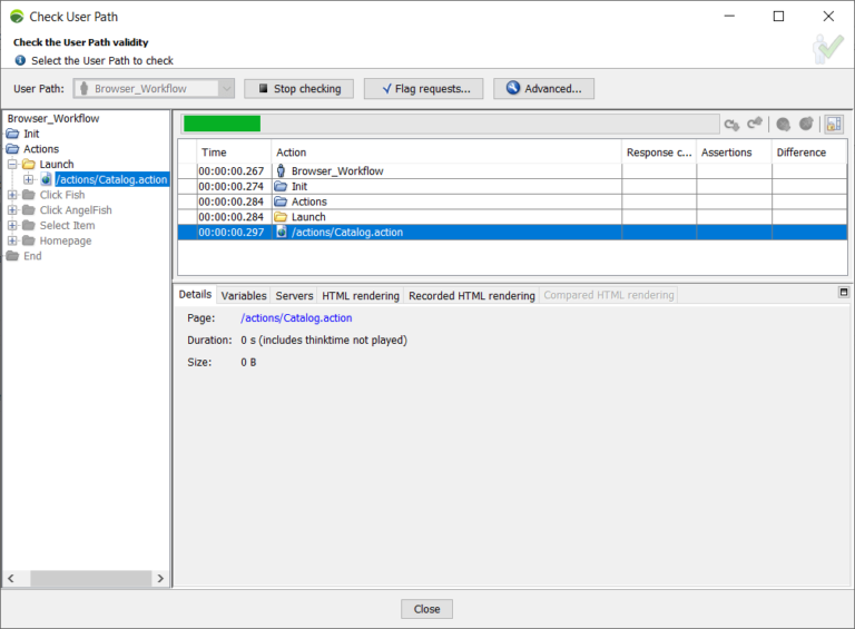 NeoLoad - Check User Path | How to replay and validate script