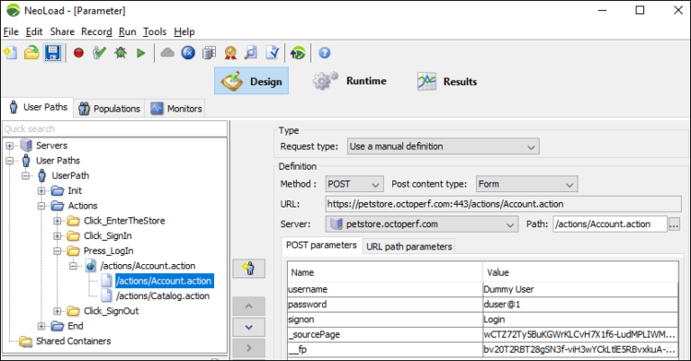 Neoload Parameterization Variable Steps To Define A Variable