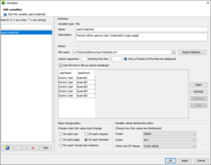 NeoLoad - Parameterization (Variable) - Steps to define a Variable