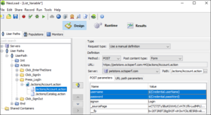 NeoLoad - List Variable | Type of Variables | Parameterization