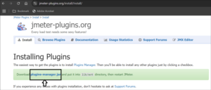 JMeter Plugins Manager Installation
