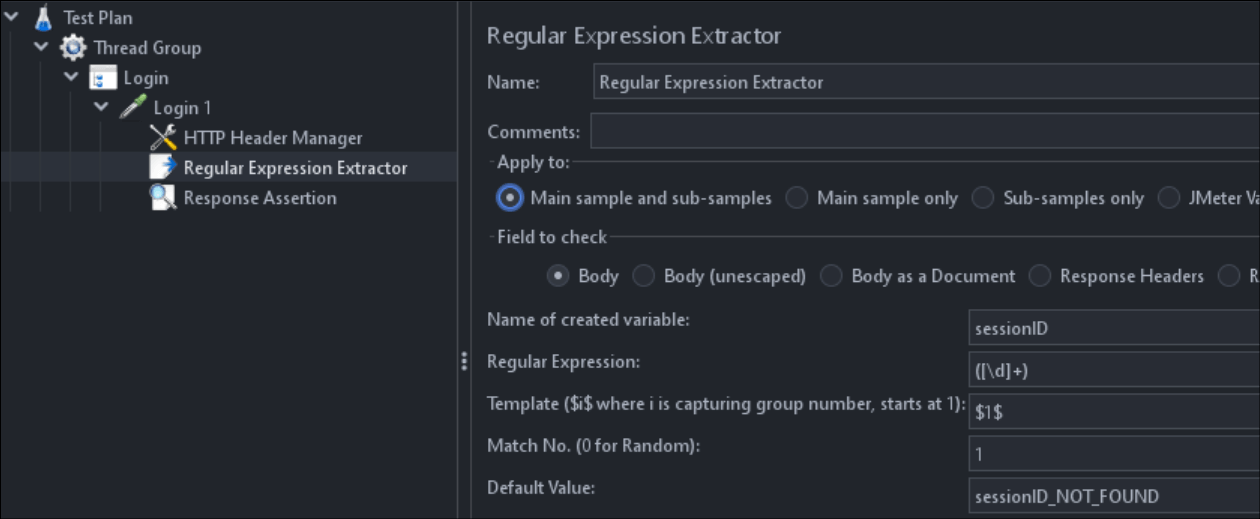 JMeter Dynamic Value Verification